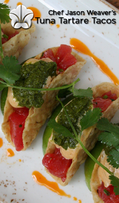 Tuna Tartare Tacos Omni Dallas Hotel Chef Jason Weaver - Unpacked