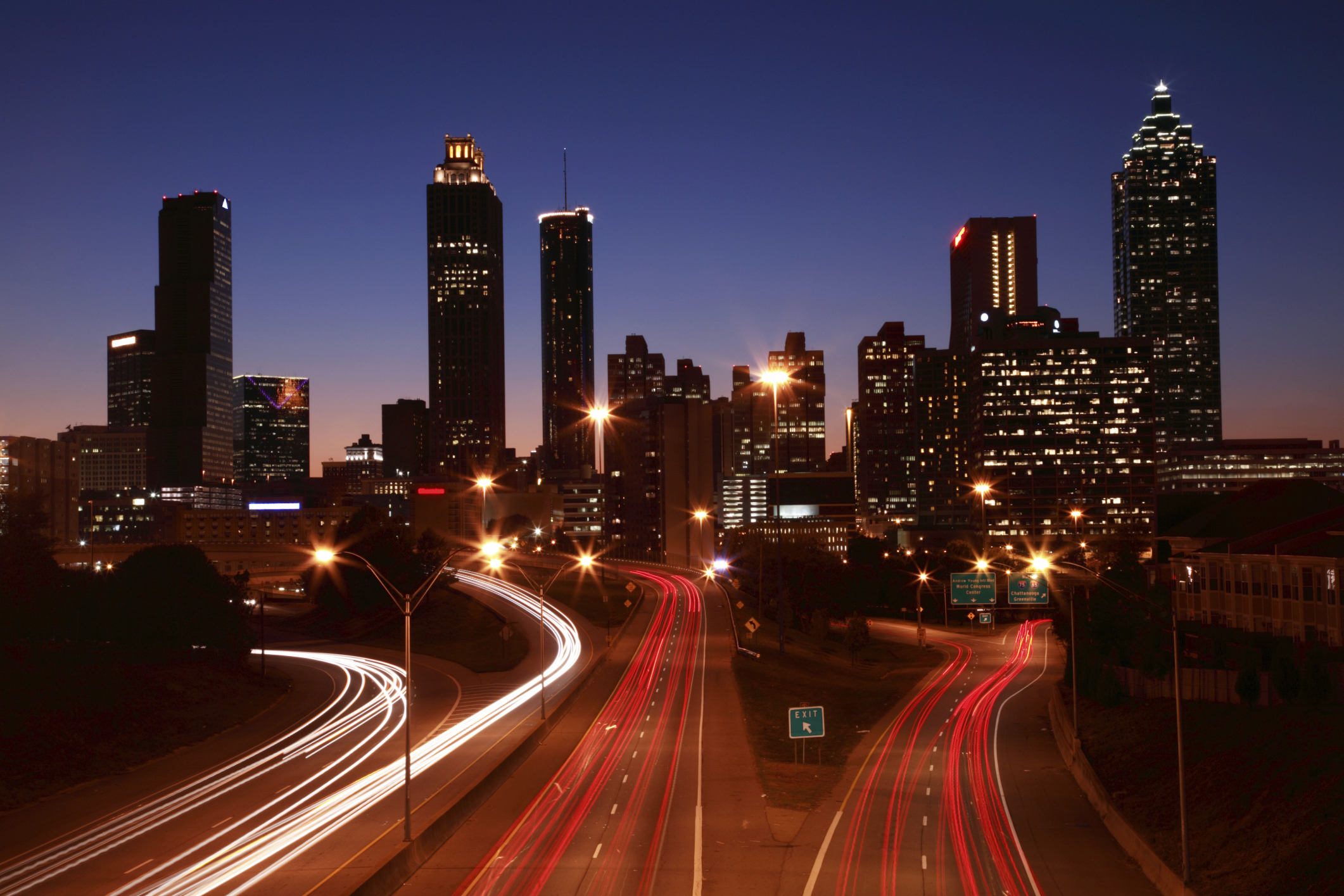 Georgia City At Night
